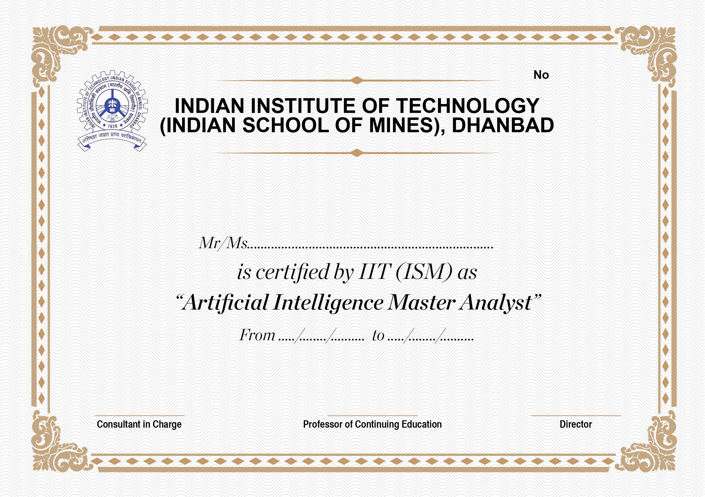 Artificial Intelligence Master Analyst